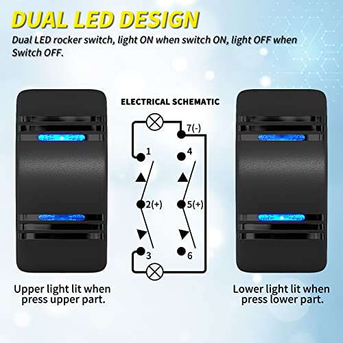 Snapklik.com : Joinfworld Momentary Rocker Switch Waterproof (ON)-Off ...