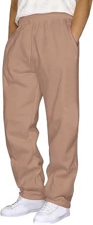 Amazon.com: Vnihaq Men's Fleece Sweatpants with Pockets Relaxed Fit ...
