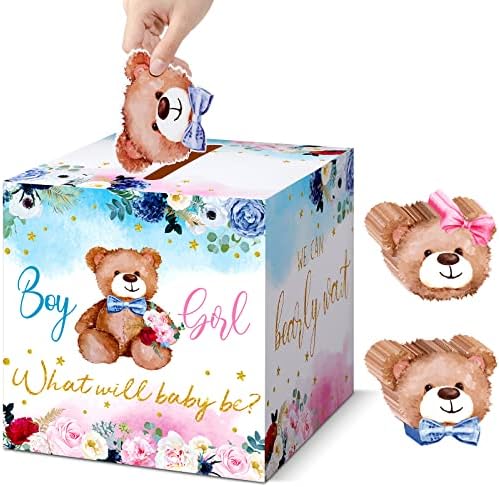 Amazon.com: Bear Reveal Games Voting Board with Stand, Gender Reveal ...