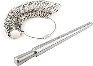 Amazon.co.jp: ALXFFBN Silver Ring Sizer Gauge Tool Finger Sizing ...