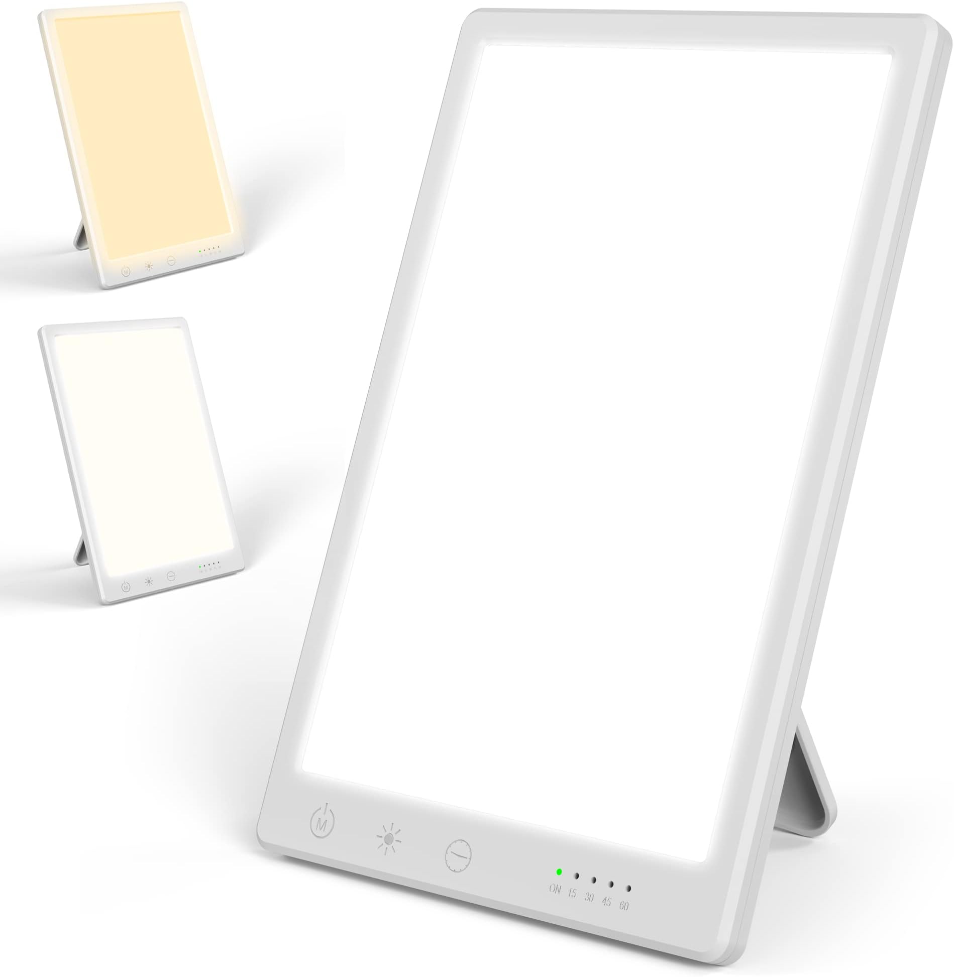 Light Therapy Lamp, Portable 10000 Lux/UV-Free Full Spectrum LED Sad ...