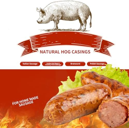Amazon.com: Natural hog casing 0.5lbs, Edible Drying Sausage Casings ...