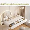 Amazon.com: SUSEHXD Floating Dressing Table with Drawers, Wall-Mounted ...