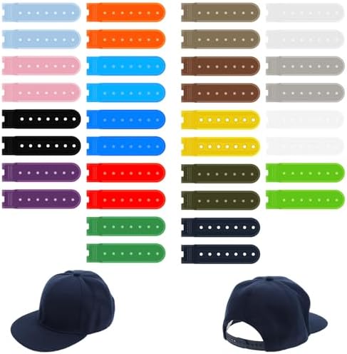 Amazon.com: 18 Pairs 18 Colors Hat Extender, 7-Hole Adjustable Plastic ...