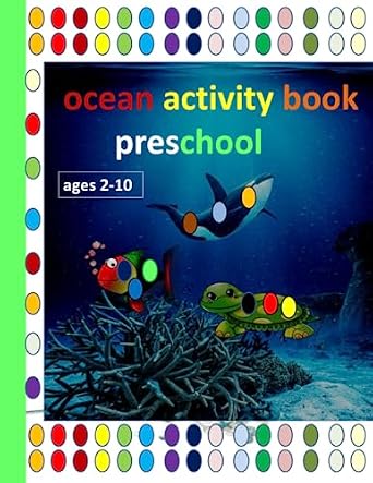 ocean activity book preschool ages 2-10: strengthens a child's motor ...