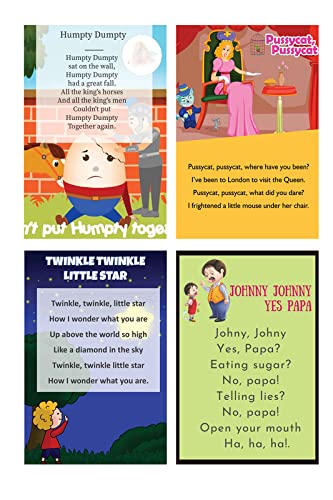 Decorative Poster | Nursery Rhymes Poster Combo for Kids Learning ...