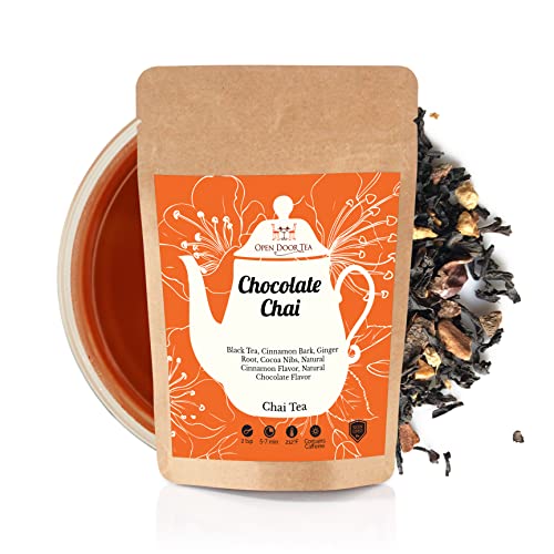 Amazon.com : Open Door Tea - Chocolate Chai | Black Tea, Loose Leaf - 1 ...