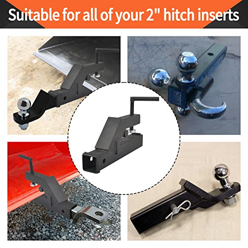 Snapklik.com : TBAPFS Steel Clamp Trailer Hitch Riser Mount Receiver ...