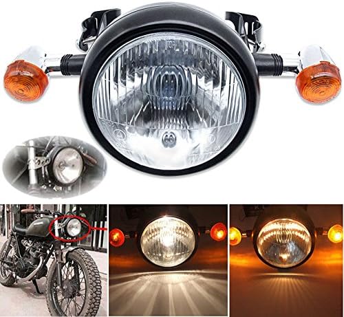 Cafe Racer Headlight With Integrated Turn Signals | Reviewmotors.co