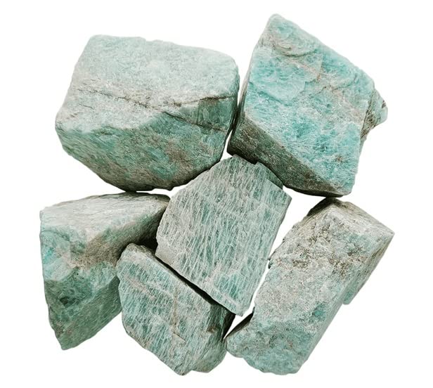 Natural Amazonite Raw Rough Stones. Weight : 100 to 150 Grams Approx ...
