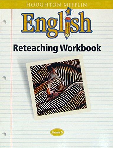 Houghton Mifflin English: Reteaching Workbook, Grade 5: HOUGHTON MIFFLIN: 9780618090808: Amazon ...