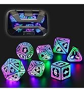 Amazon.com: FONVGOGO Wireless Light Up Dice Set D and D RGB for ...