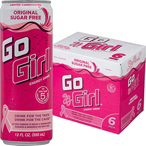 Go Girl Sugar Free Energy Drink - Lightly Carbonated with Taurine ...