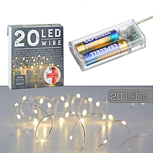 Mini Lichterkette Mit Timer Fr Drauen