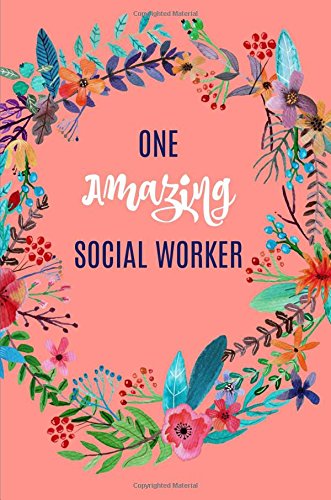 Amazon.com: One Amazing Social worker: Flower Wreath Design, Social ...