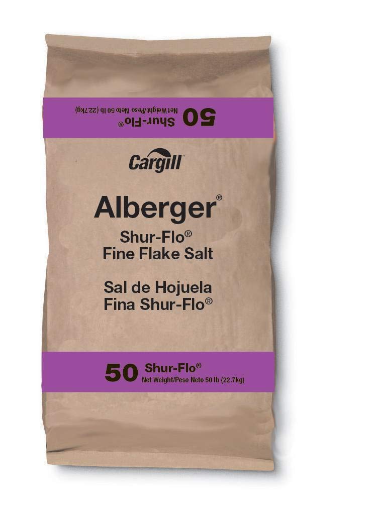 Amazon.com : Alberger Shur Flo Fine Flake Salt, 50 Pound - 1 each ...