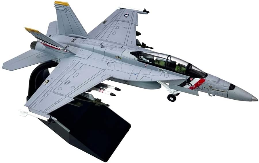 Amazon.com: 1/100 Scale US F18 F/A-18F Super Hornet VFA-2 Fighter ...
