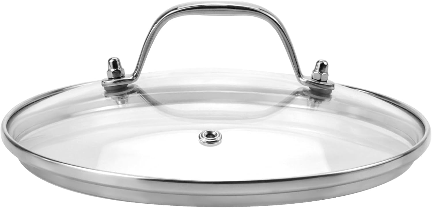 Amazon.com: Oedema 8 Inch Glass Pan Lid Replacement Tempered Glass Lid ...