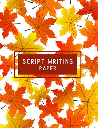 Amazon.com: Script Writing Paper: Large Lined Notebook journal for ...