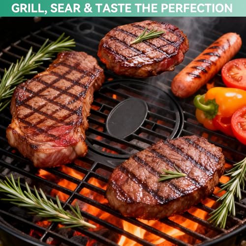 19.5" Round Grill Grate for Akorn Kamado Ceramic Grill, Char-Griller ...