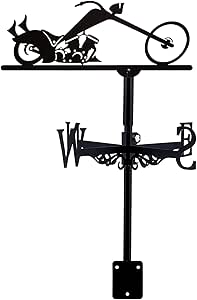 Amazon.com : Weathervane Cast Iron Motorcycle Wine Weather Vane Garden ...