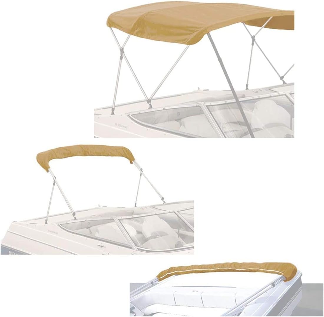 Amazon.com: Waterproof Boat Bimini Top Cover - 73-78"W 4 Bow Bimini Top ...