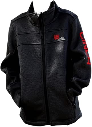 Amazon.com: Cinch Boys' Textured Logo Sleeve Jacket - Mwj5080001 ...