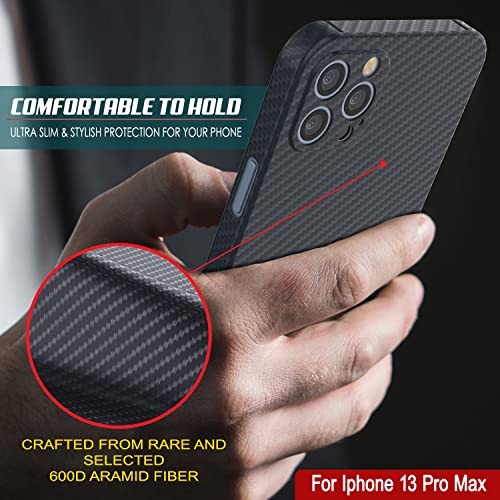 Punkcase for iPhone 13 Pro Max Carbon Fiber Case [AramidShield Series ...