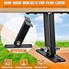 Amazon.com: 3Pack Roof Riser Brackets for Patio Cover,Heavy Duty ...