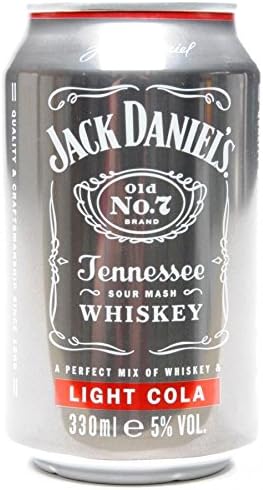 Jack Daniel's & Light Cola 330ml Can : Amazon.co.uk: Grocery