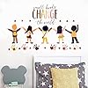 Mfault Inspirational Small Hands Change The World Handprint Wall Decals ...