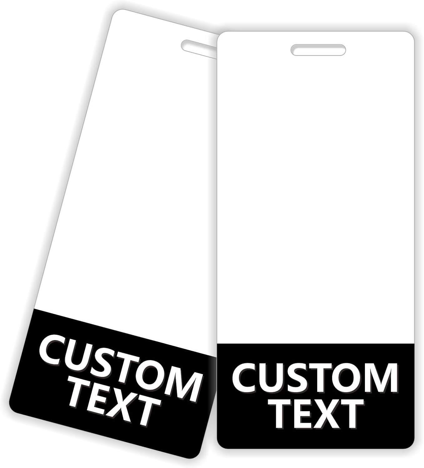 Amazon.com : Custom Printed Badge Buddy - in Black- Vertical (2 Pack ...