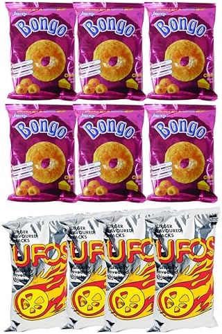 Amazon.com: Bongo Cheese, UFO'S Flavored Snack (Value Pack Of 10 x 28g ...