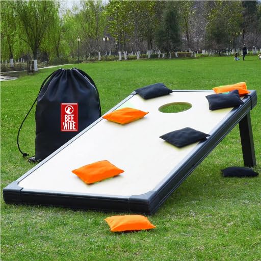 Set of 8 Regulation Cornhole Bags Double Sided, Weather Resistant Bean ...