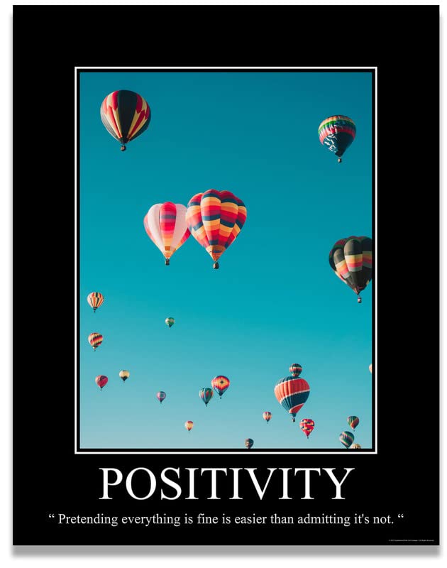 Amazon.com: Inspirational Wall Art Co. - Positivity | Demotivational ...