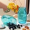 Amazon.com: Tessco for you 12 Pcs Bulk Teal Mason Jars with Lids 16 oz ...