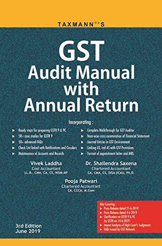 GST Audit Manual with Annual Return (3rd Edition June 2019) : Vivek ...