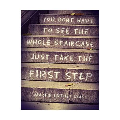 Amazon.com: Martin Luther King, MLK, Motivational Quote Wall Decor Art ...