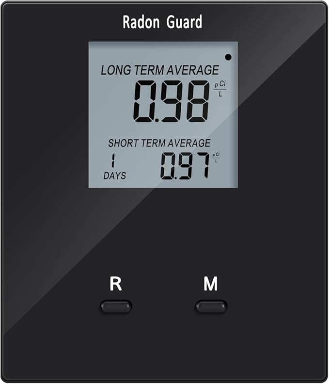 Home Radon Detector, Portable Radon Tester, Long and Short Term Monitor ...