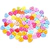 Amazon.com: 150Pcs Assorted Colors Size 1/2 Inch Round Resin Heart ...