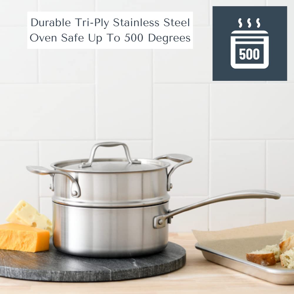 Snapklik.com : American Kitchen - Stainless Steel Double Boiler Insert ...