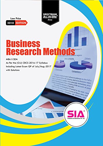 Business Research Methods, MBA II-Sem O.U 2018 Edition : SIA Experts ...