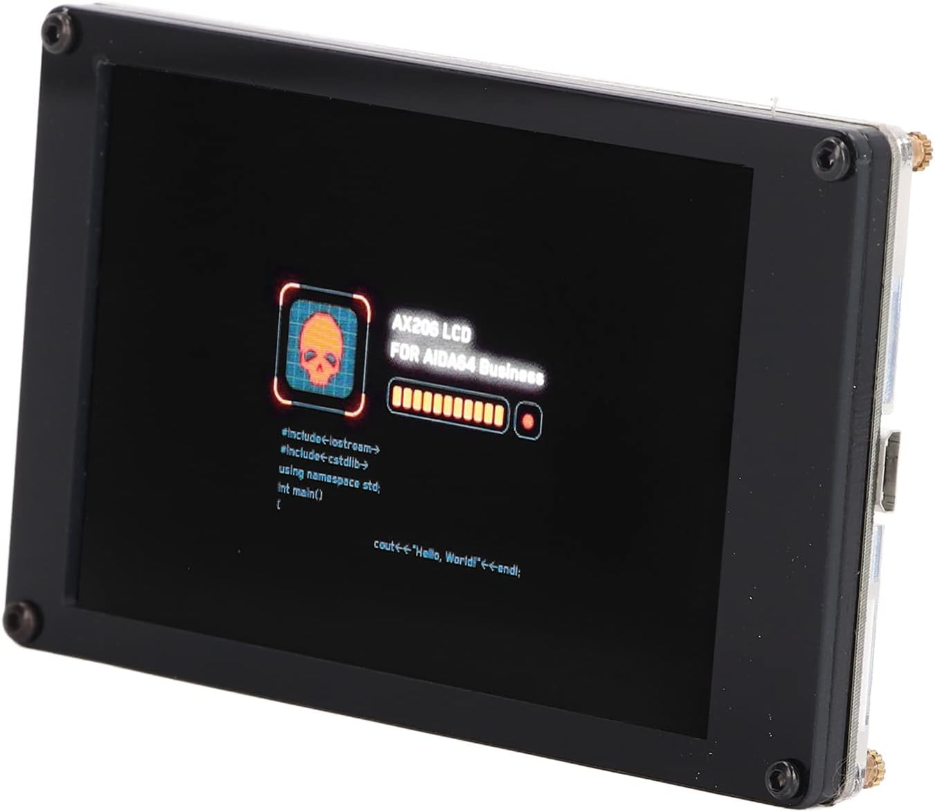 Braketli 3.5 inç IPS LCD Ekran, USB Mini Ekran IPS Monitör LCD Ekran ...