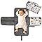 LEADSTAR Portable Nappy Changing Mat, Diaper Changing Pad with Head ...