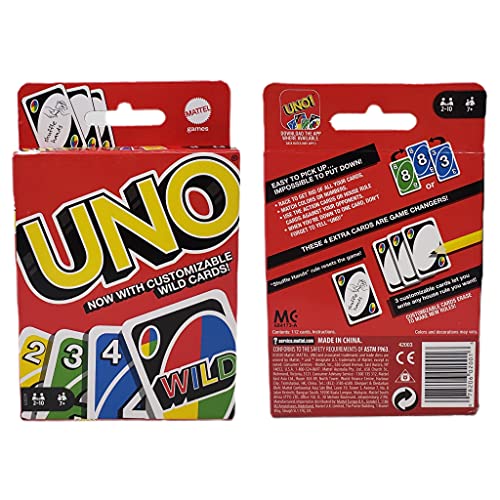 Mattel Family Card Game Variety Pack – 4 Card Game Bundle – Uno, Dos ...