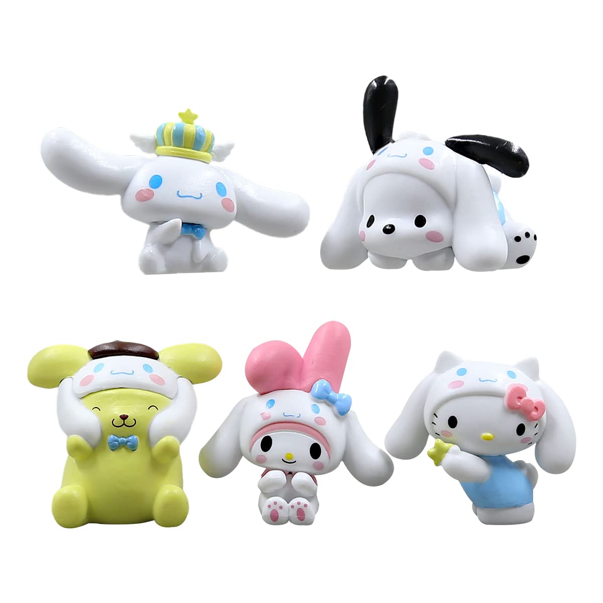 Buy Hello Kitty Mini Figure Set simyron Sanrio Action Figures, Cupcake ...