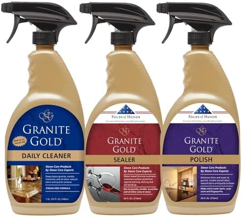 Amazon.com: Granite Gold Daily Cleaner, Sealer & Polish for Granite ...