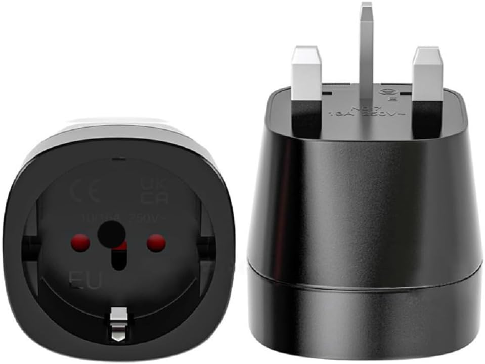 Amazon.com: (2 Pack) UK to EU European Standard Socket Power Adapter ...