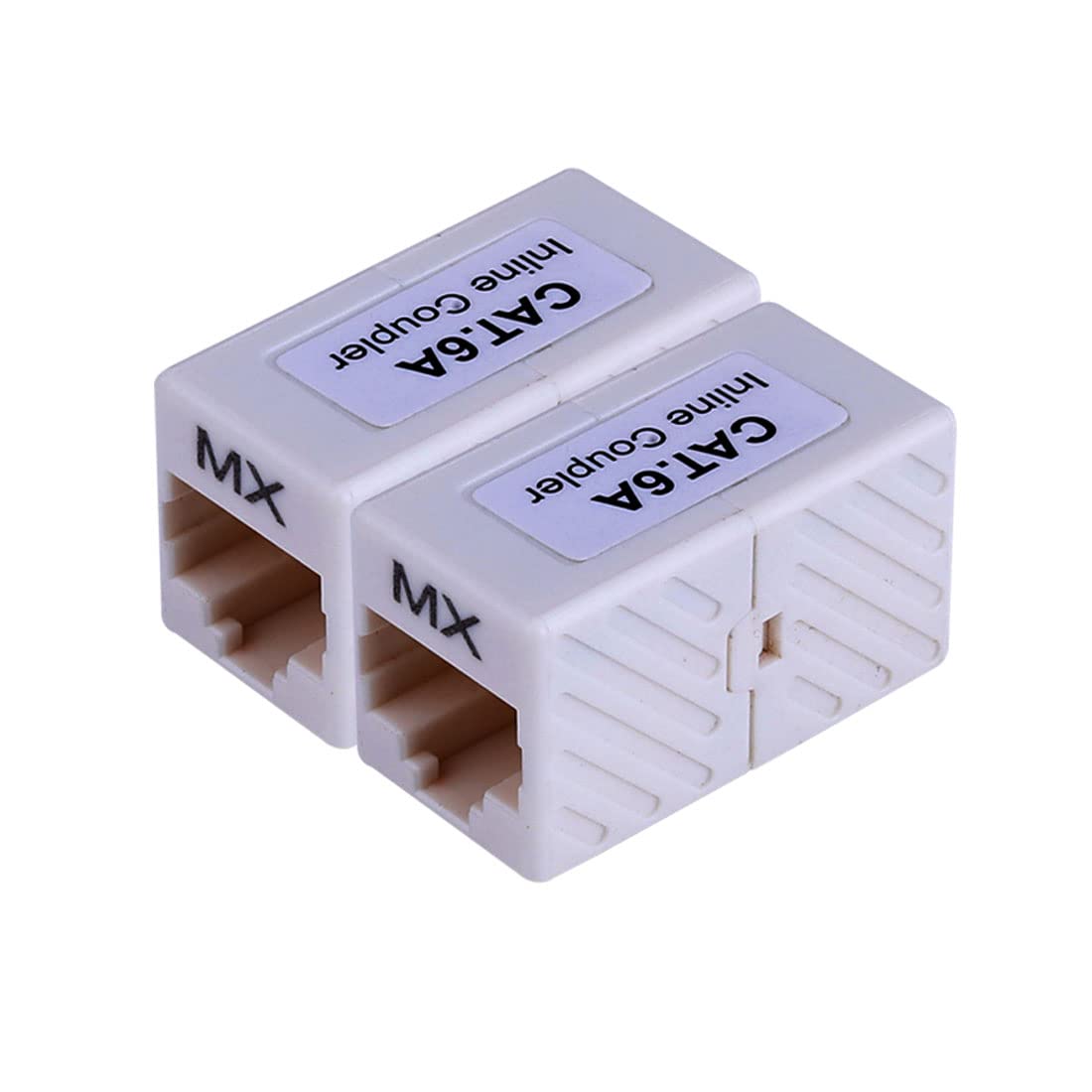 MX UTP Cat6A Inline Coupler (White) 8p8c Ethernet Cable Additional ...