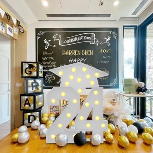 Amazon.com: Graduation Decorations Class of 2024, 2.3FT Large PRE-CUT ...